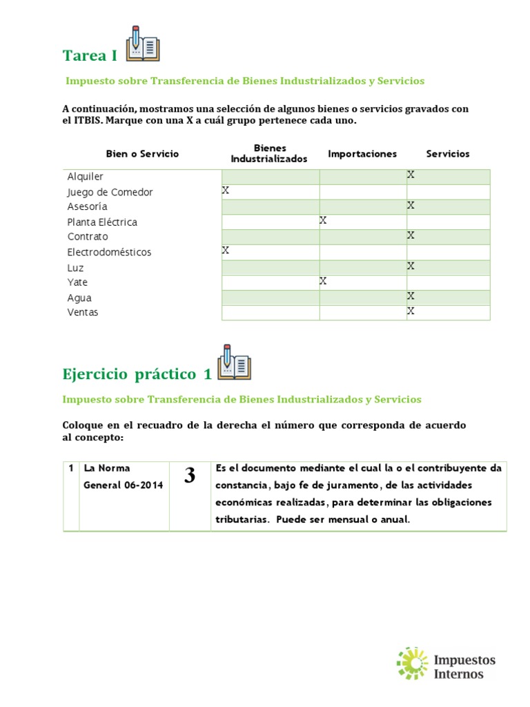 Tarea I Ejercicio Práctico 1 | PDF | Impuestos | Justicia