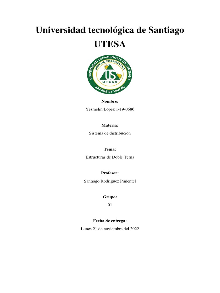 Estructuras Doble Terna | PDF