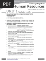 English Vocabulary For HR Professionals | PDF | Idiom | Human Resource ...