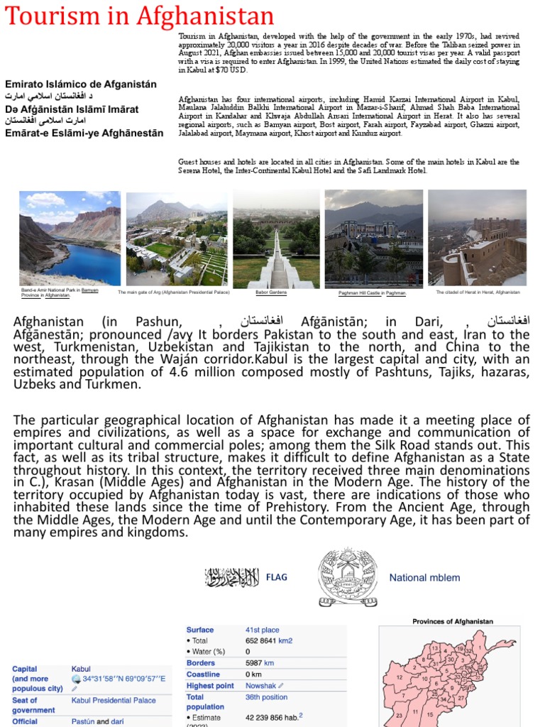 Exploring Tourism in Afghanistan | PDF | Afghanistan | Kabul