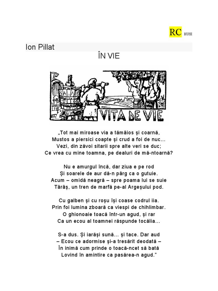 Ion Pillat - in Vie | PDF