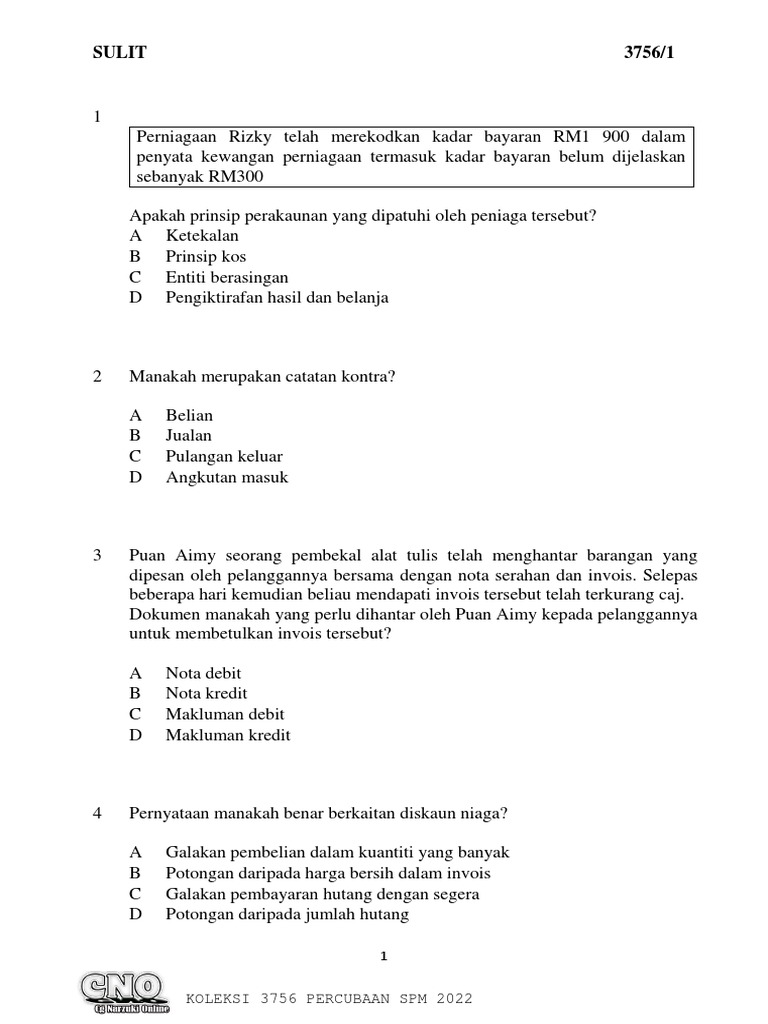 Trial SPM 2022 | PDF