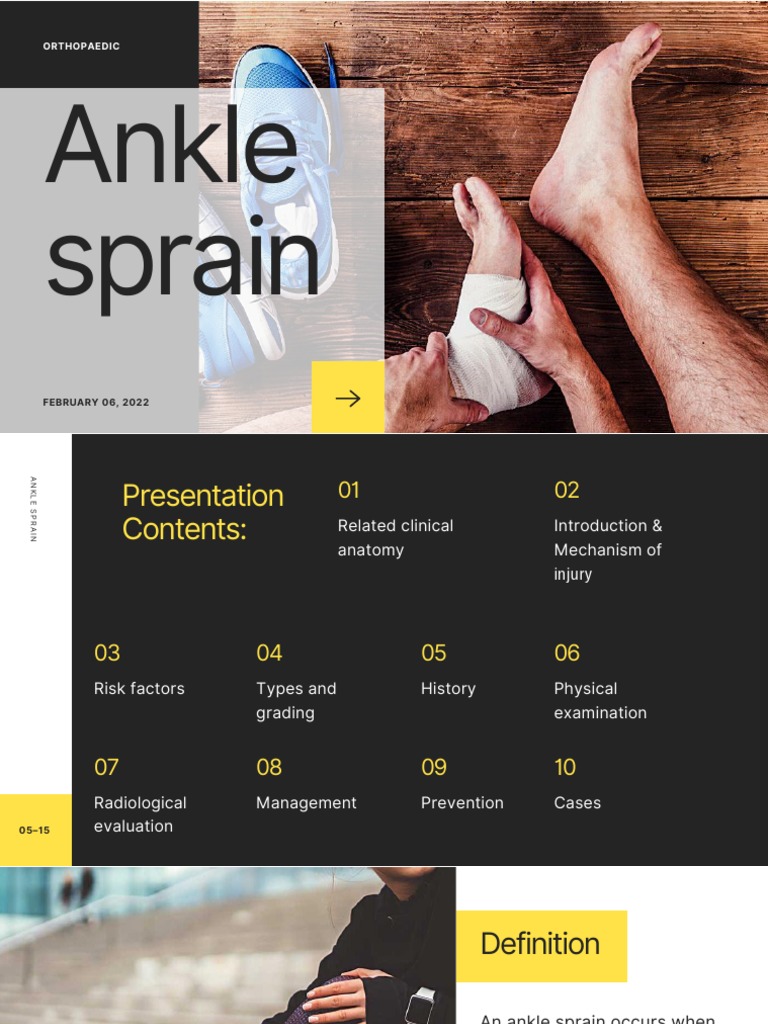 Ankle Sprain | PDF | Ankle | Lower Limb Anatomy
