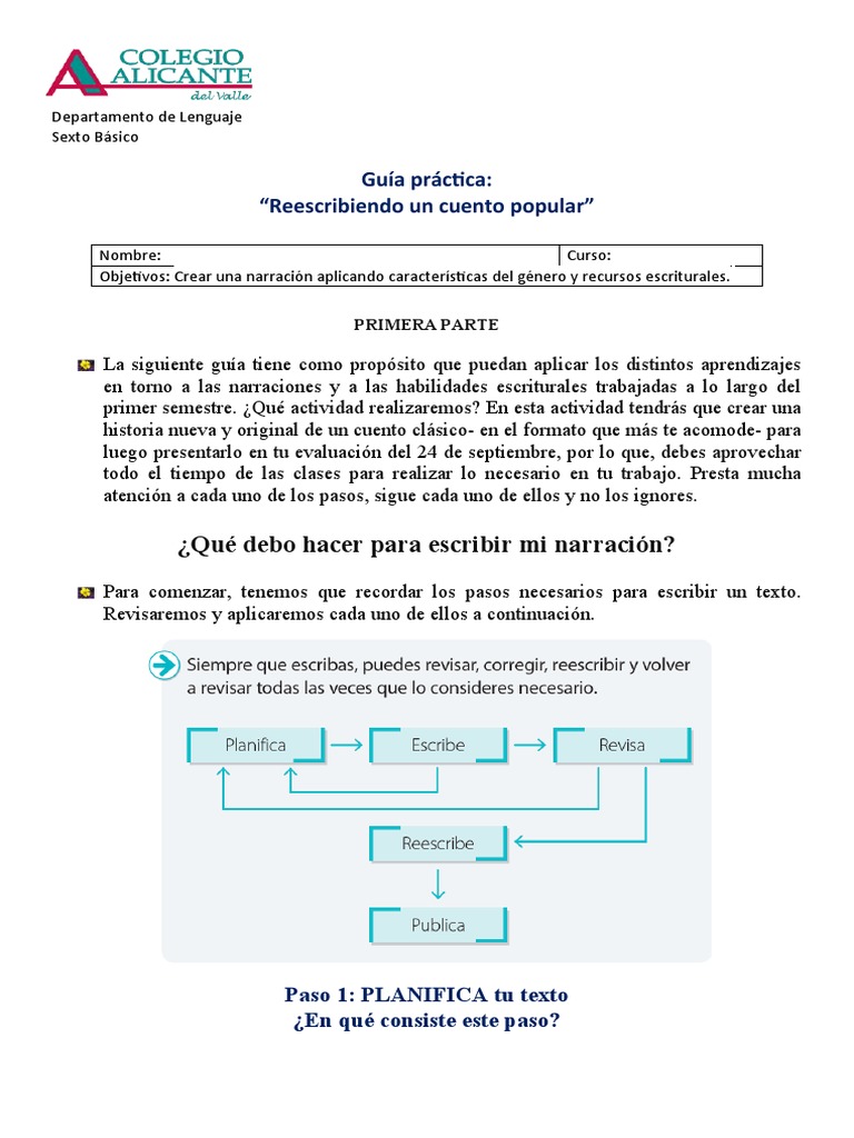 Guía de Escritura - Parte 1 | PDF | Narración | Cuentos