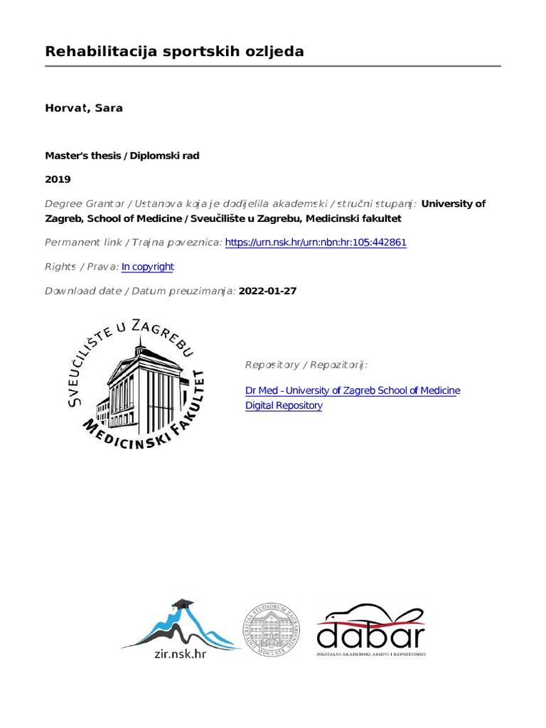 Horvat Sara Diplomski Rad 2019 | PDF
