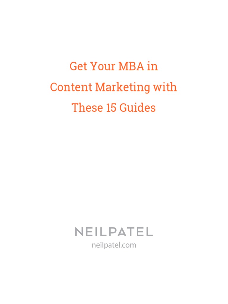 Get Your MBA in Content Marketing | PDF | Marketing | Search Engine ...