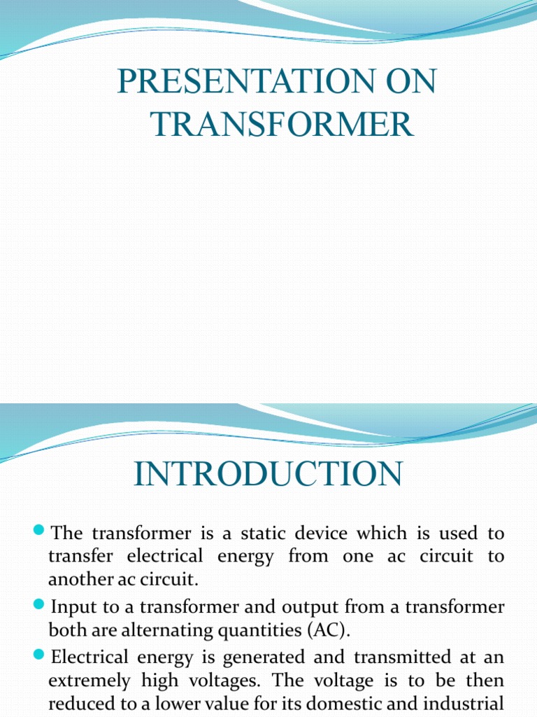 On Transformer | PDF | Transformer | Alternating Current