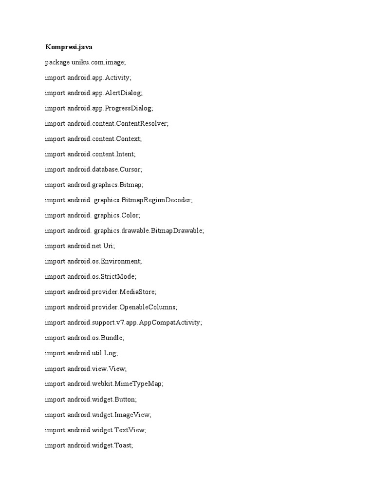 Coding Pdf Android Operating System Java Programming Language