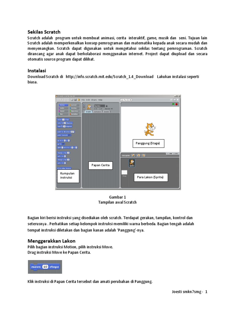 Ebook Belajar Scratch Untuk Pemula 1 | PDF