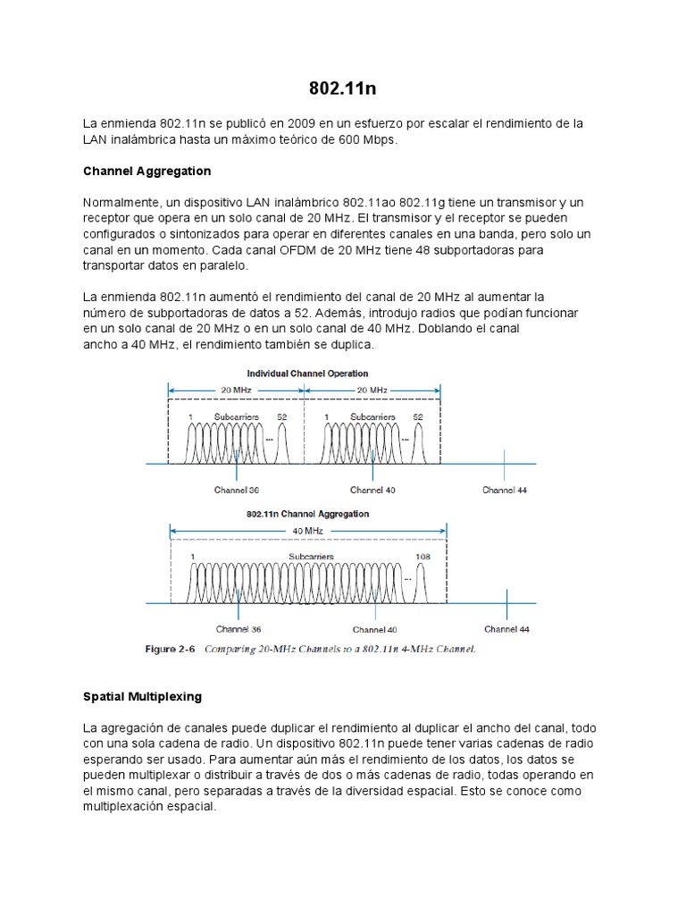 Channel Aggregation | PDF | Ieee 802.11 | Multiplexación por división ...