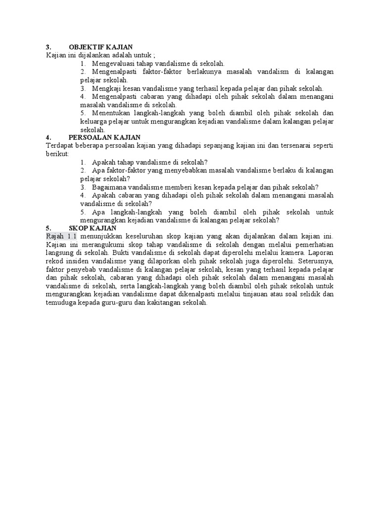 Objektif Kajian | PDF