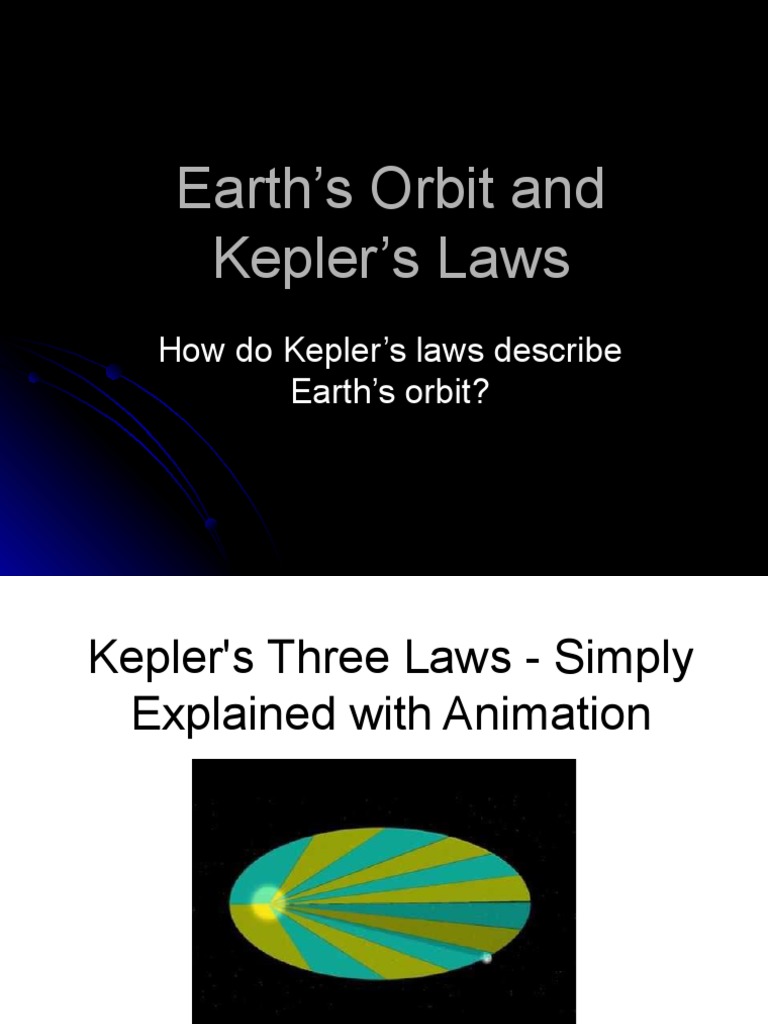 Exploring Earth's Elliptical Orbit Around the Sun Through Kepler's ...
