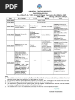 Davv Exam Time Table | PDF