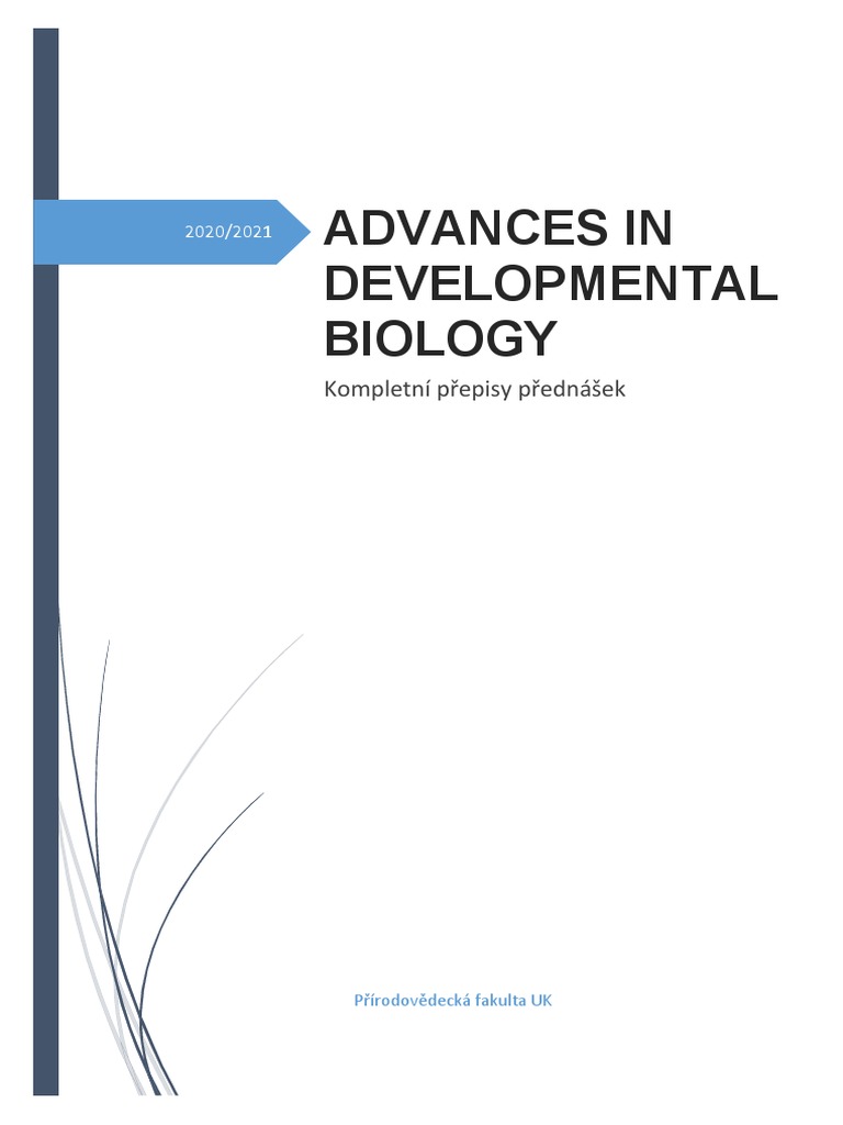 Advances in Developmental Biology CZ | PDF