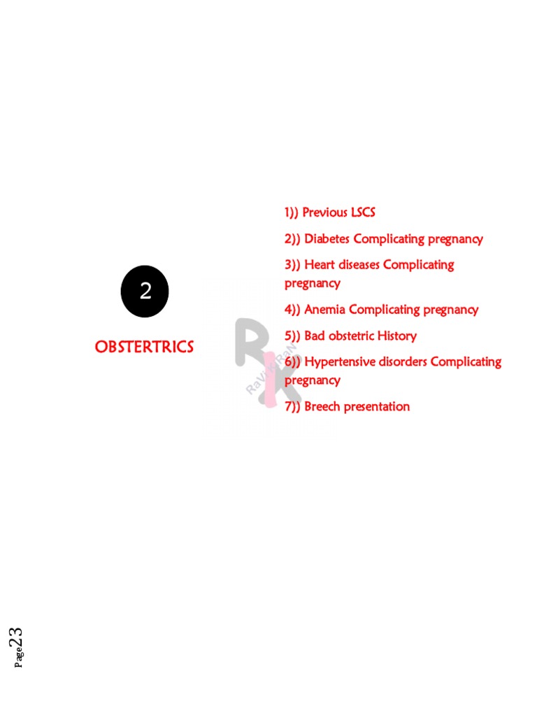 Obstetric Case Study: Previous LSCS Risks | PDF | Childbirth ...