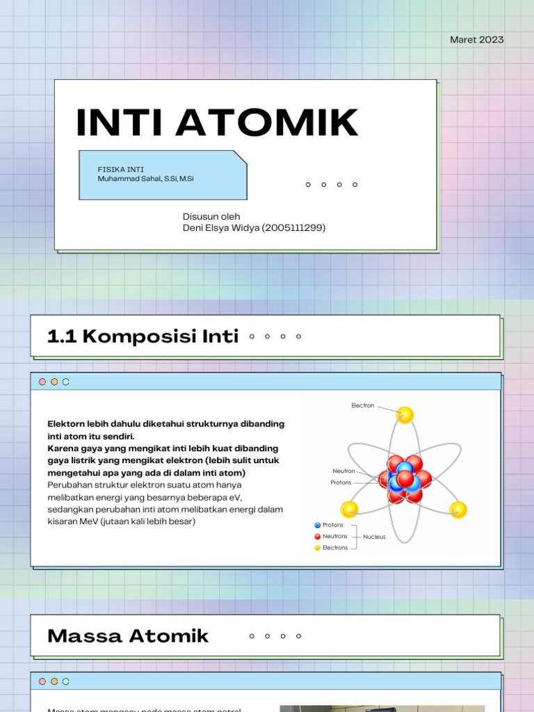 Struktur dan Stabilitas Inti Atom | PDF | Metode & Bahan Ajar