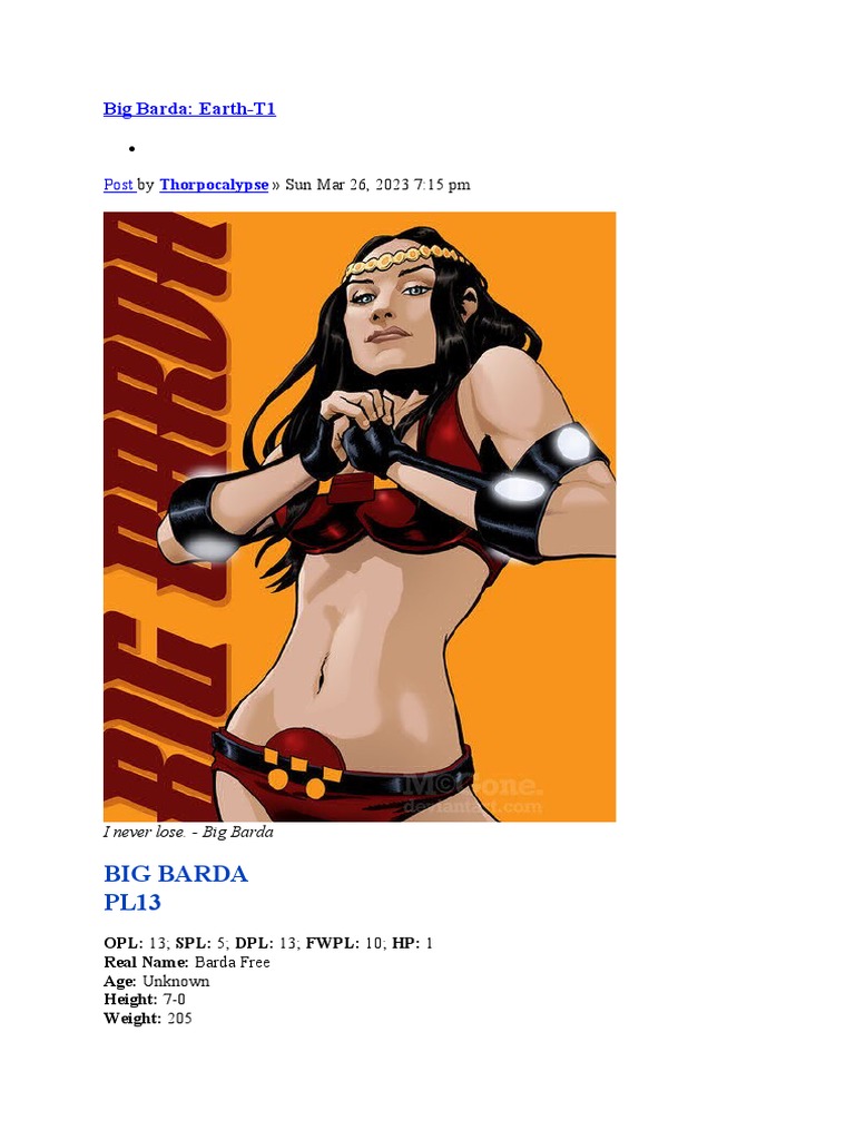 Big Barda | PDF | Comics | Dc Comics Characters