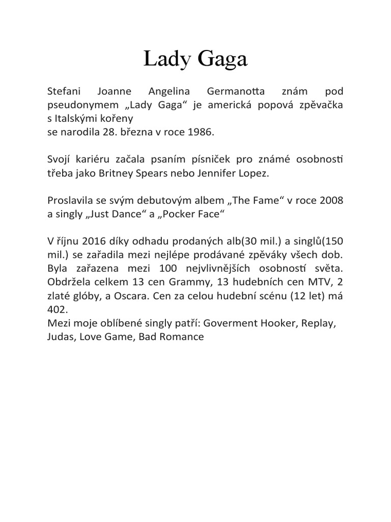 Lady Gaga | PDF