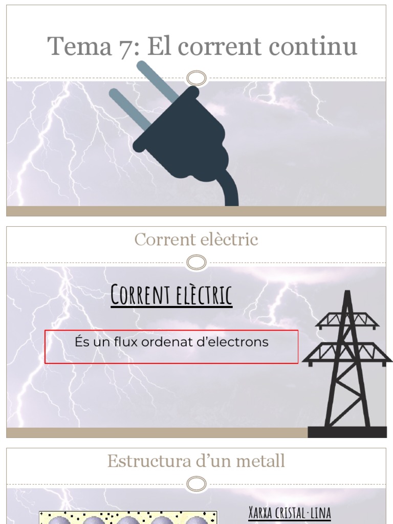 Tema 7 - El Corrent Continuv2 | PDF