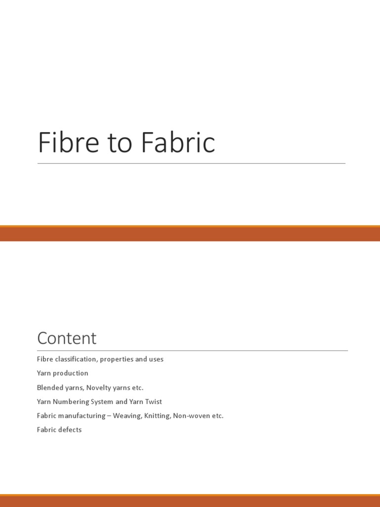 FTF (Fibre) | PDF | Textiles | Yarn