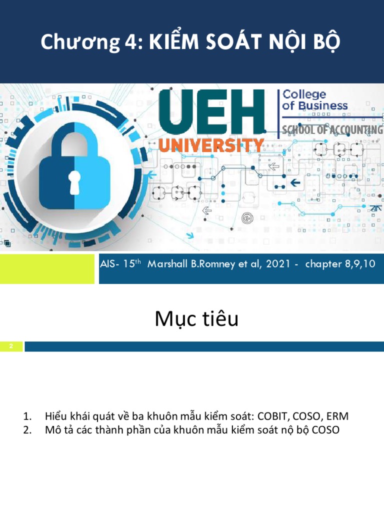 Chương 4: Kiểm Soát Nội Bộ: AIS-15 Marshall B.Romney et al, 2021 - chapter 8,9,10 | PDF