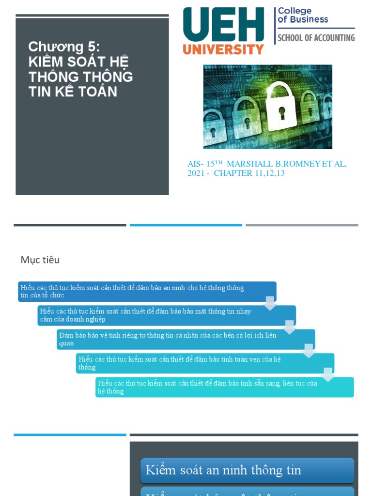 Chương 5: Kiểm Soát Hệ Thống Thông Tin Kế Toán: AIS-15 Marshall B.Romney Et Al, 2021 - CHAPTER ...