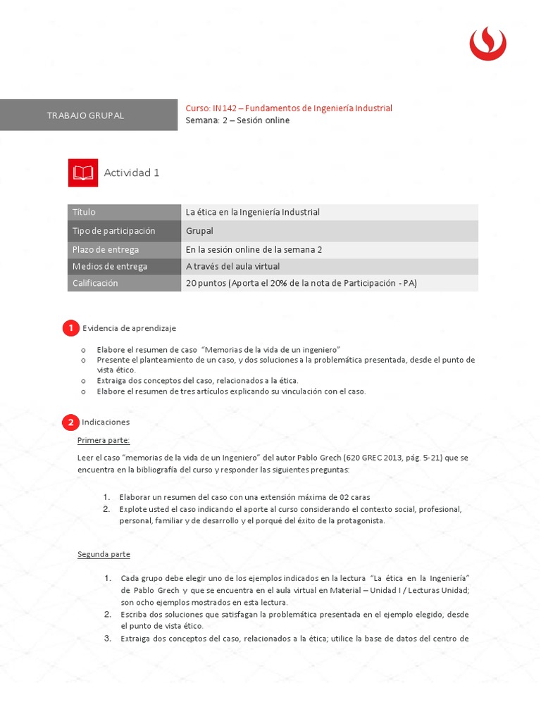 Ficha de Actividad - Primer Trabajo Grupal (v2) | PDF | Aprendizaje | Cognición