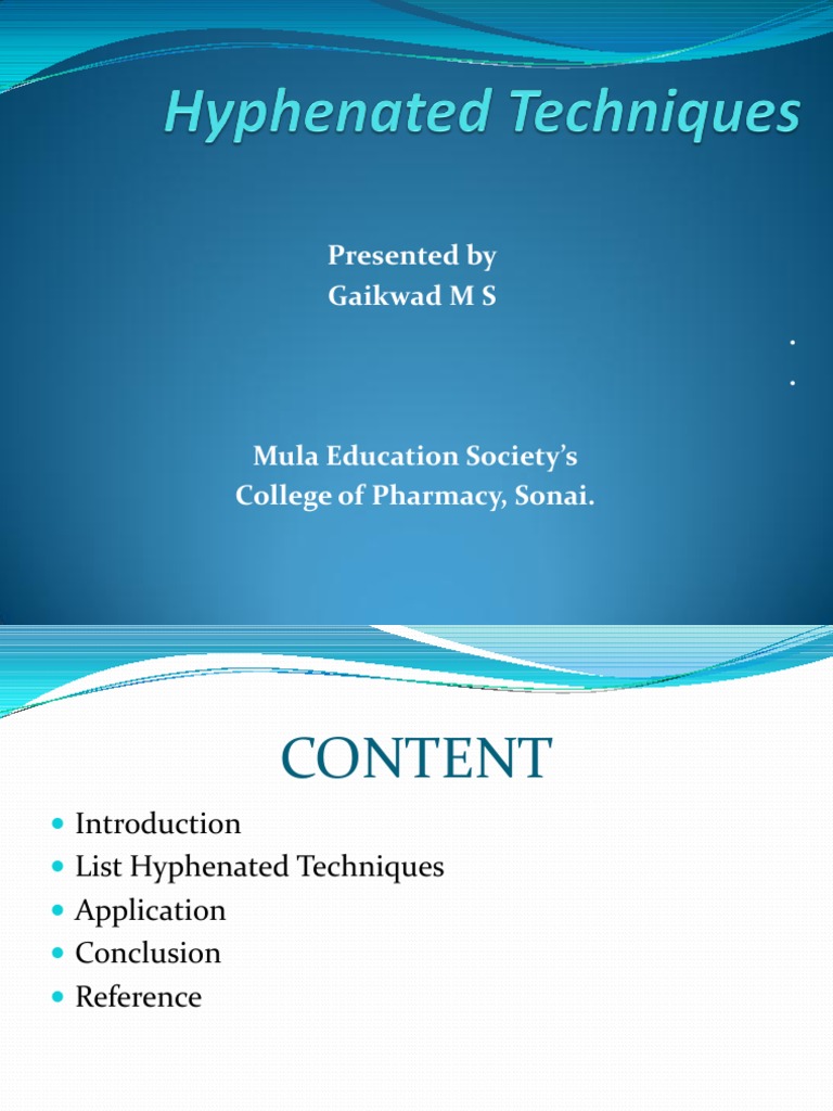 Hyphenated Techniques | PDF