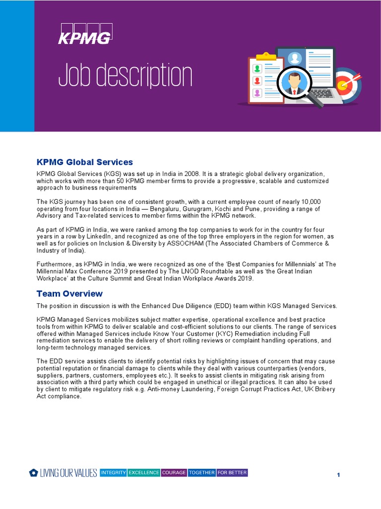 JD EDD Senior | PDF | Due Diligence | Employment