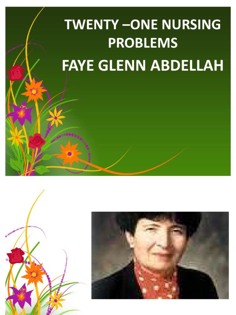 TWENTY –ONE NURSING PROBLEMS