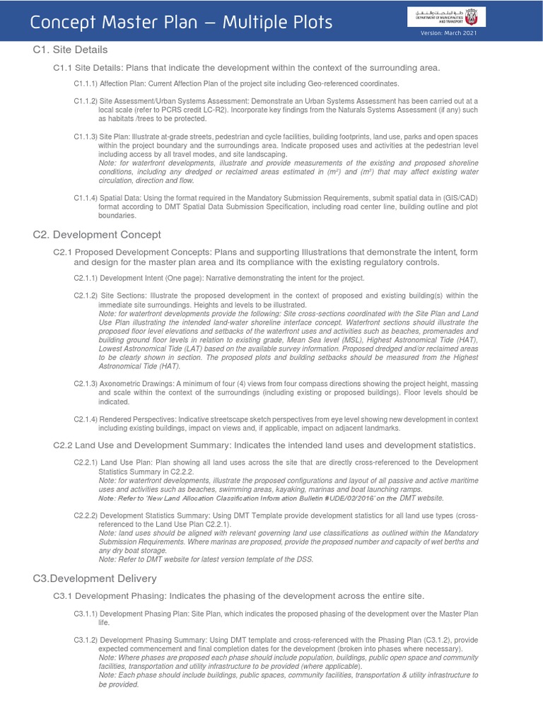 Concept Master Plan Overview | PDF | Sewage Treatment | Reclaimed Water