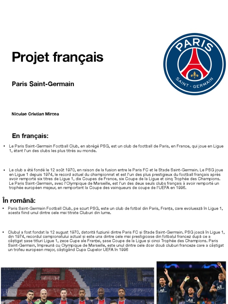 PSG Projet | PDF