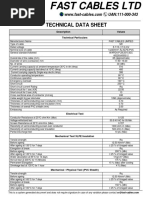 1.5mm² Cable Technical Data Sheet | PDF | Electrical Conductor ...