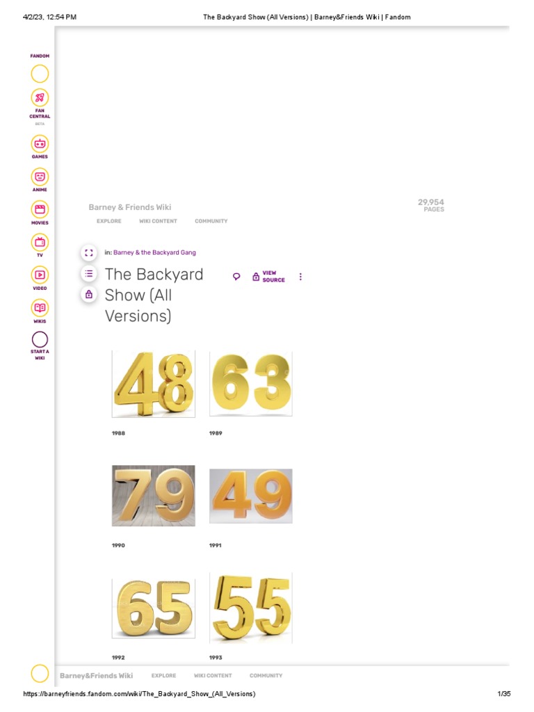 The Backyard Show Overview | PDF