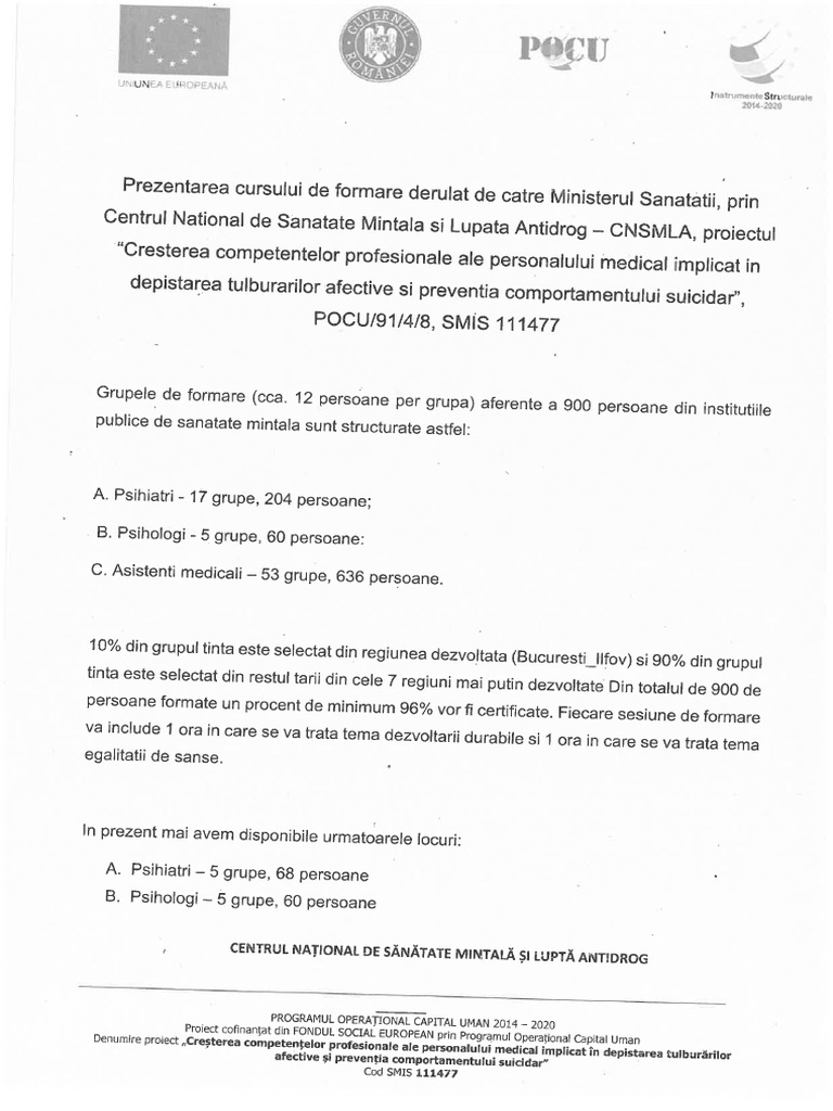 Prezentare Curs Formare | PDF