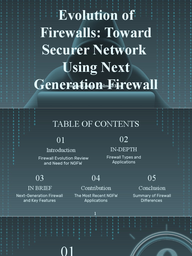 Evolution of Firewalls: Toward Securer Network Using Next Generation Firewall | PDF | Firewall ...