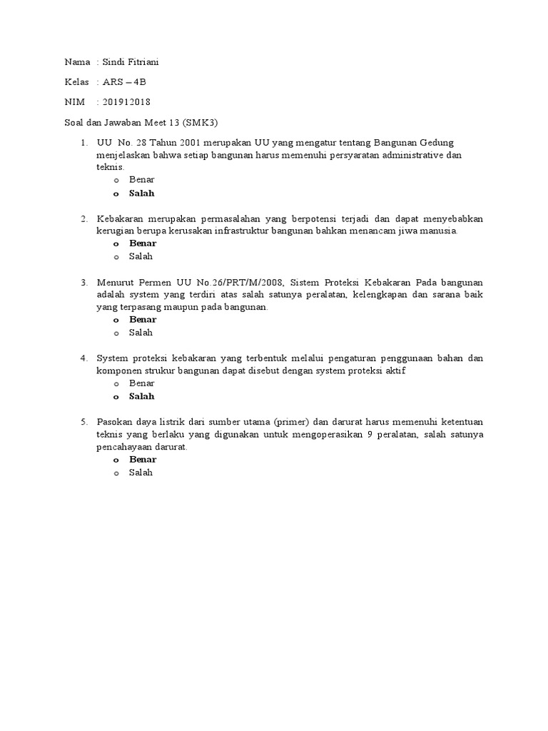Soal Resume Meet 13 SMK 3 | PDF