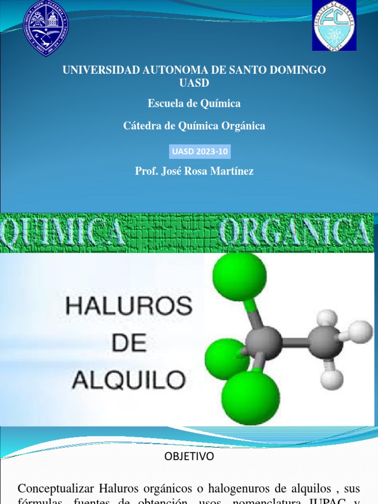 Haluros Orgánicos: Clasificación y Usos | PDF | Etanol | Metanol