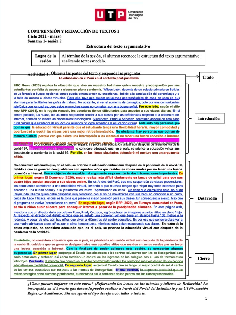 PDF Estructura de Argumento - Compress | PDF
