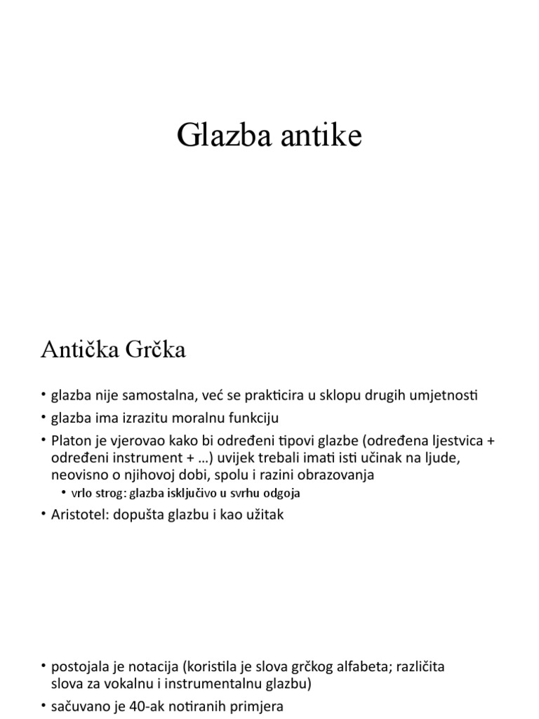 Glazba Antike | PDF