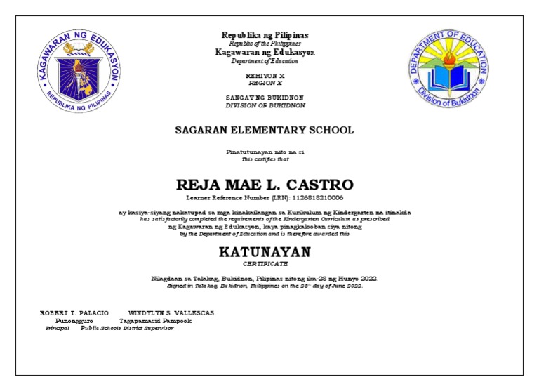 Kinder Diploma 2021 | PDF