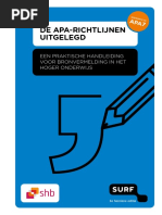 De Nederlandse APA Regels Handleiding 7e Editie Scribbr | PDF
