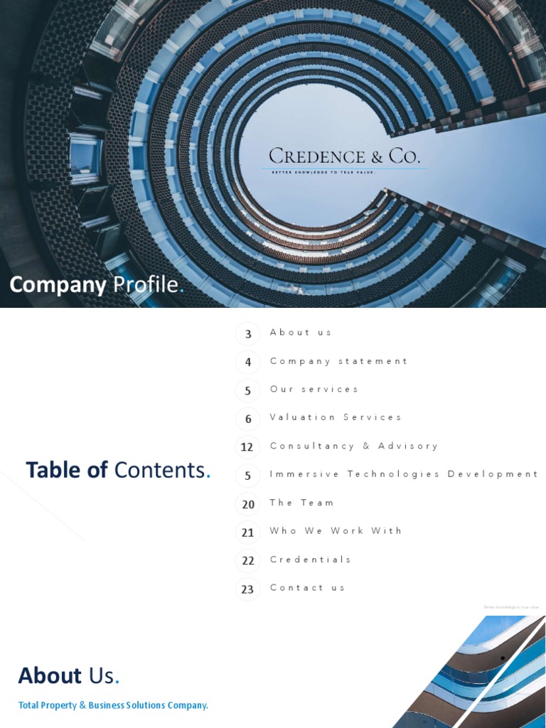 Credence & Co: Valuation Experts in UAE | PDF | Real Estate Appraisal ...