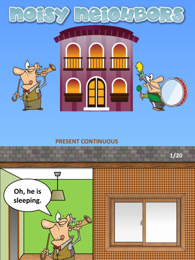 Neighbor Activities in Present Tense | PDF