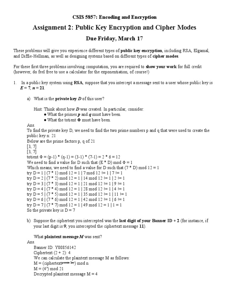 Assignment2 Y00856142 | PDF | Encryption | Cryptography