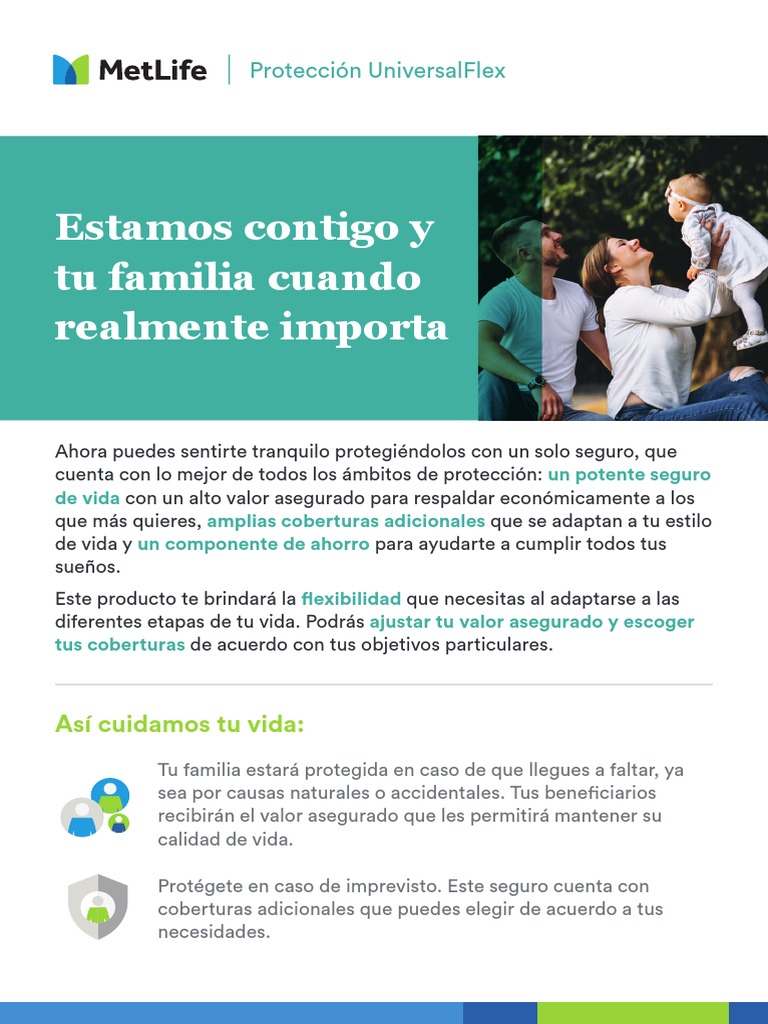 MetLife BrochureVUL PDF Digital V1 | PDF | Seguro | Economias