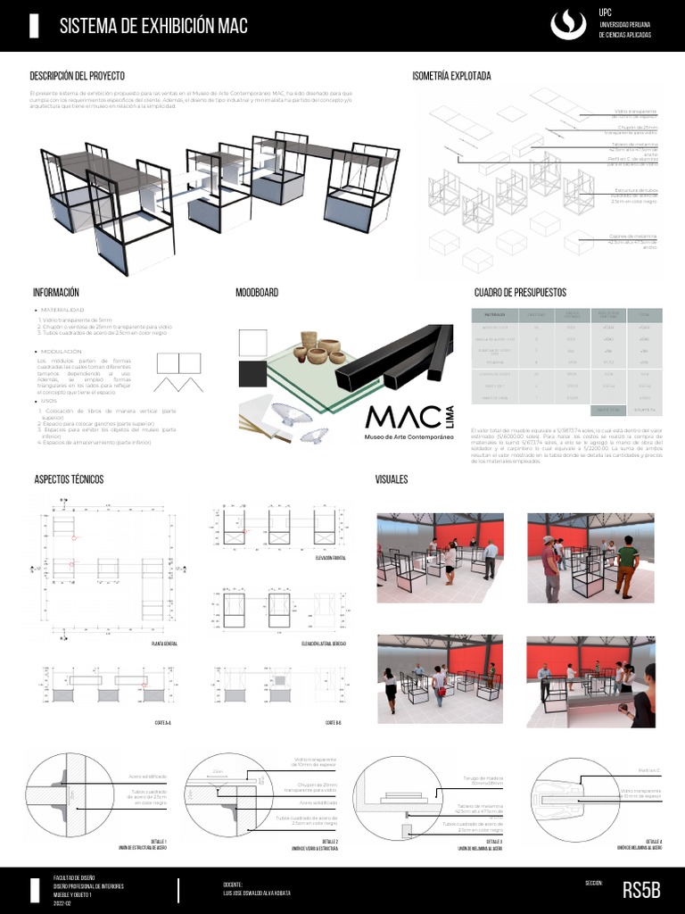Sistema de Exhibición Mac: Descripción Del Proyecto Isometría Explotada ...