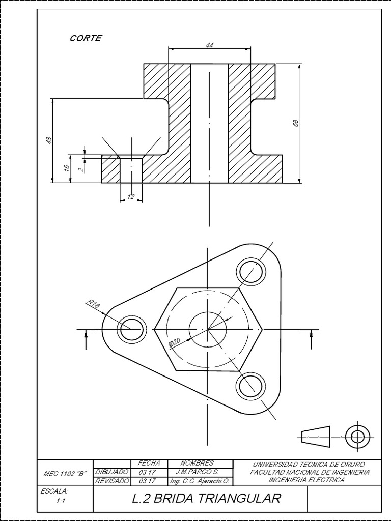 L.2 Brida Triangular: Corte | PDF
