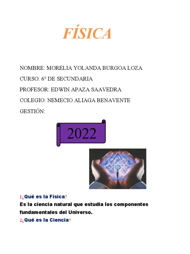 Física Fundamental: Un Resumen Conciso de los Conceptos Básicos de la ...