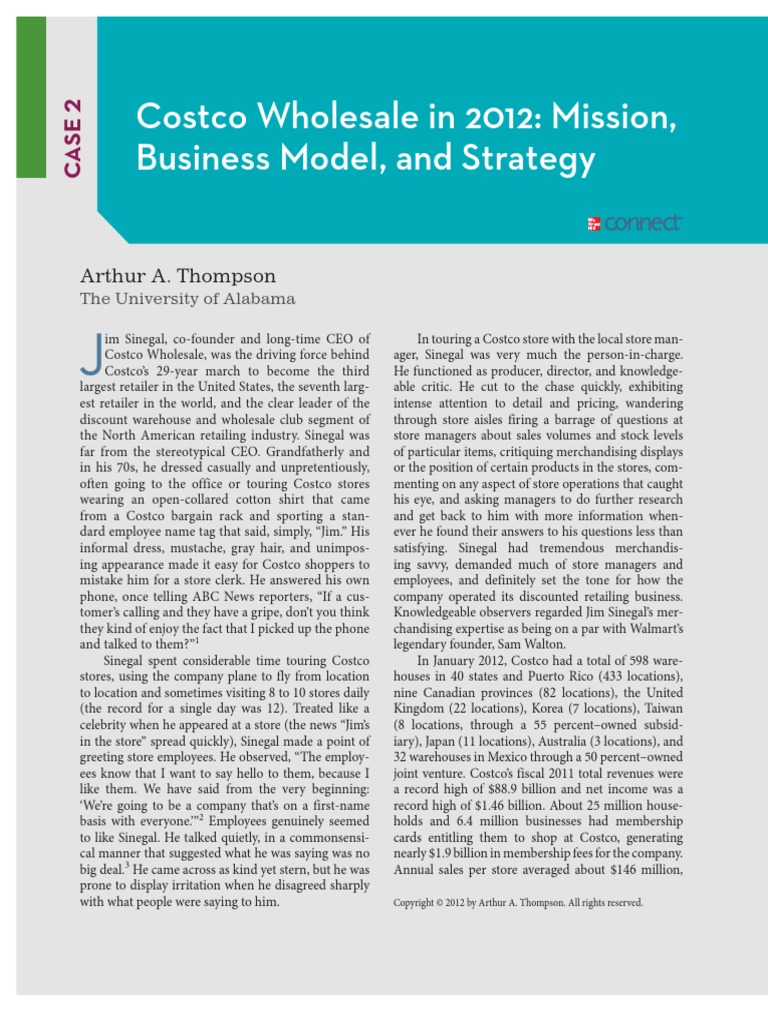 Costcocase 160222125024 | PDF | Costco | Retail